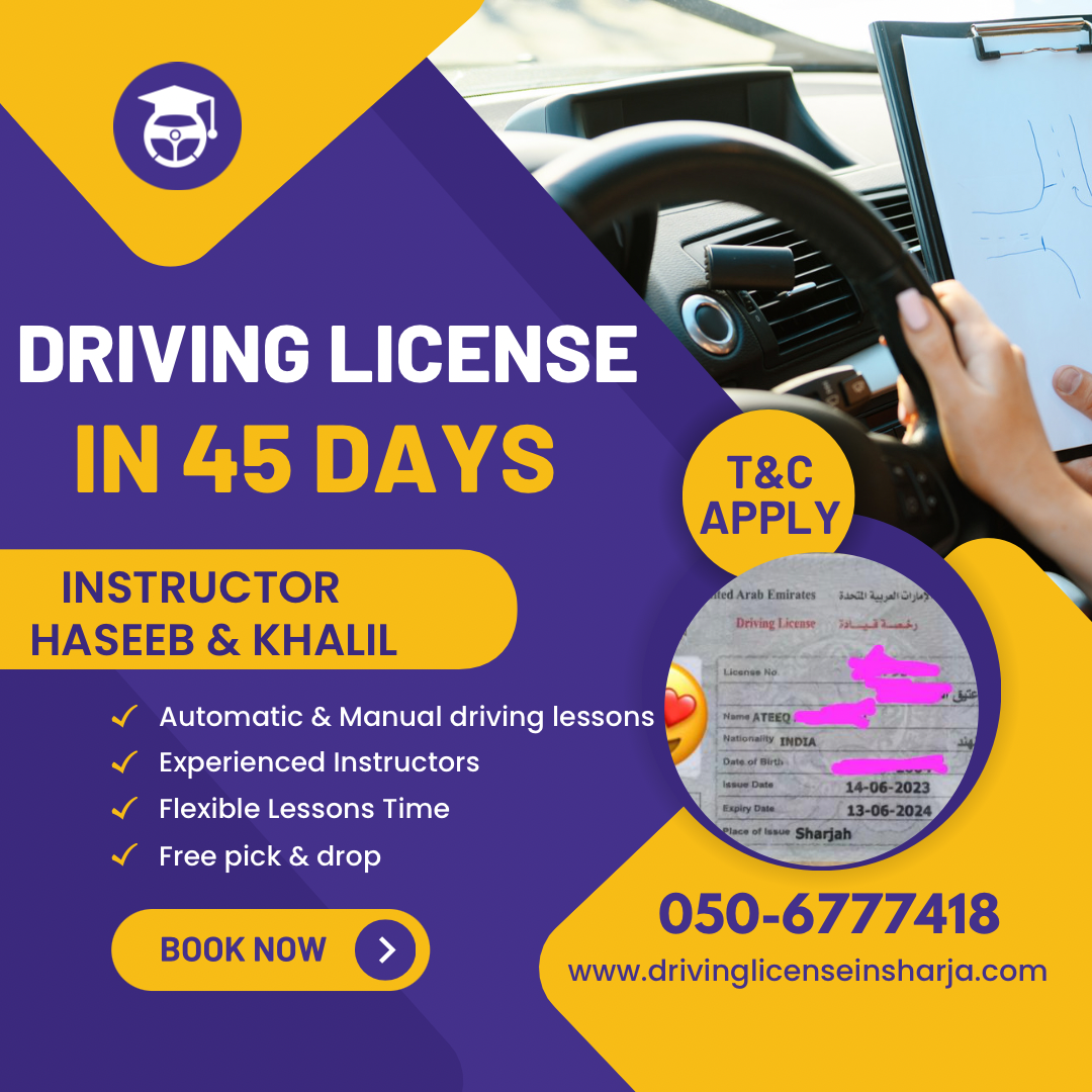 Home - Driving Instructor - Al Nasserya Driving School Sharjah